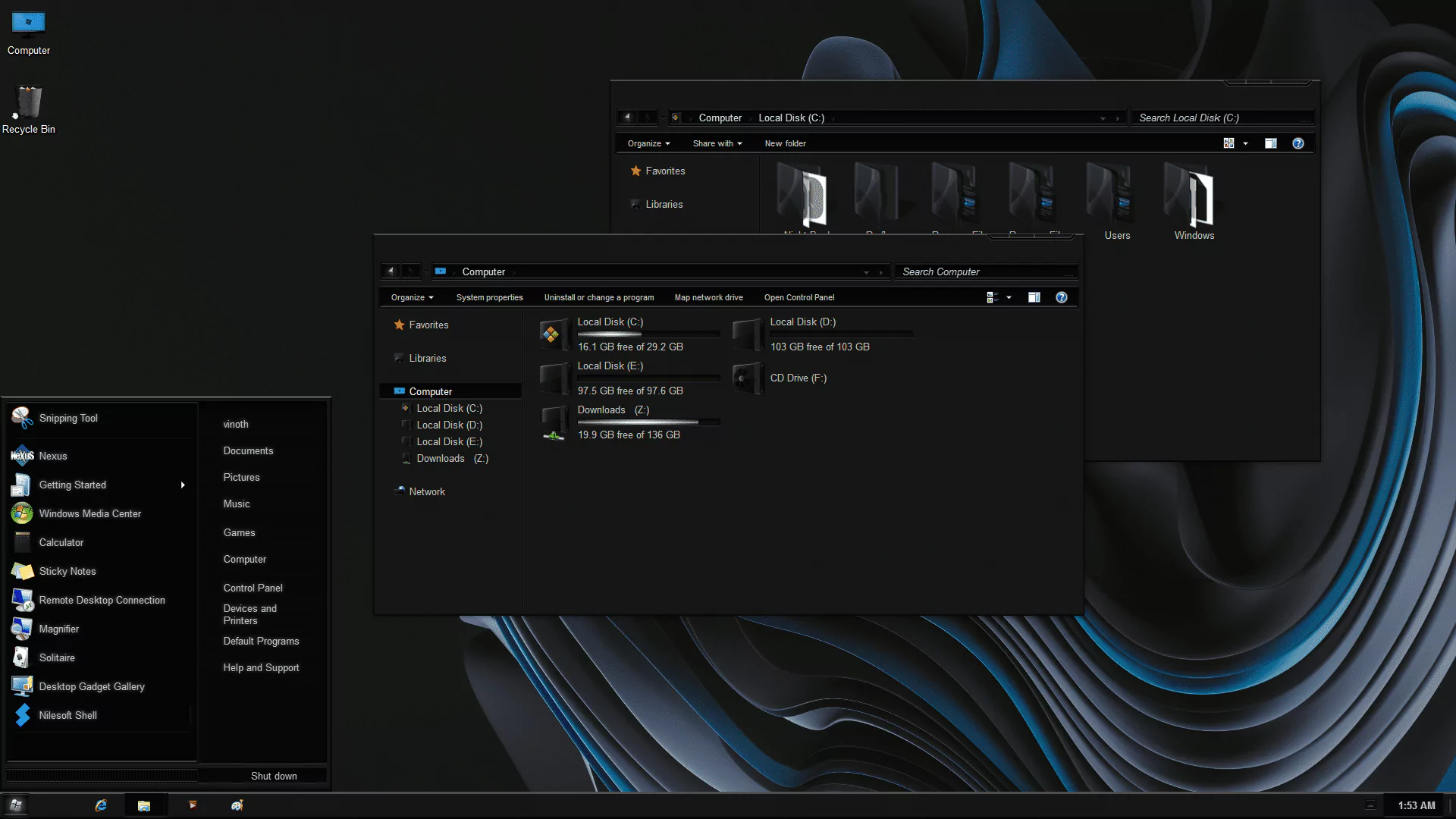 Alienware Dark Theme For Windows 7 — Vin Star