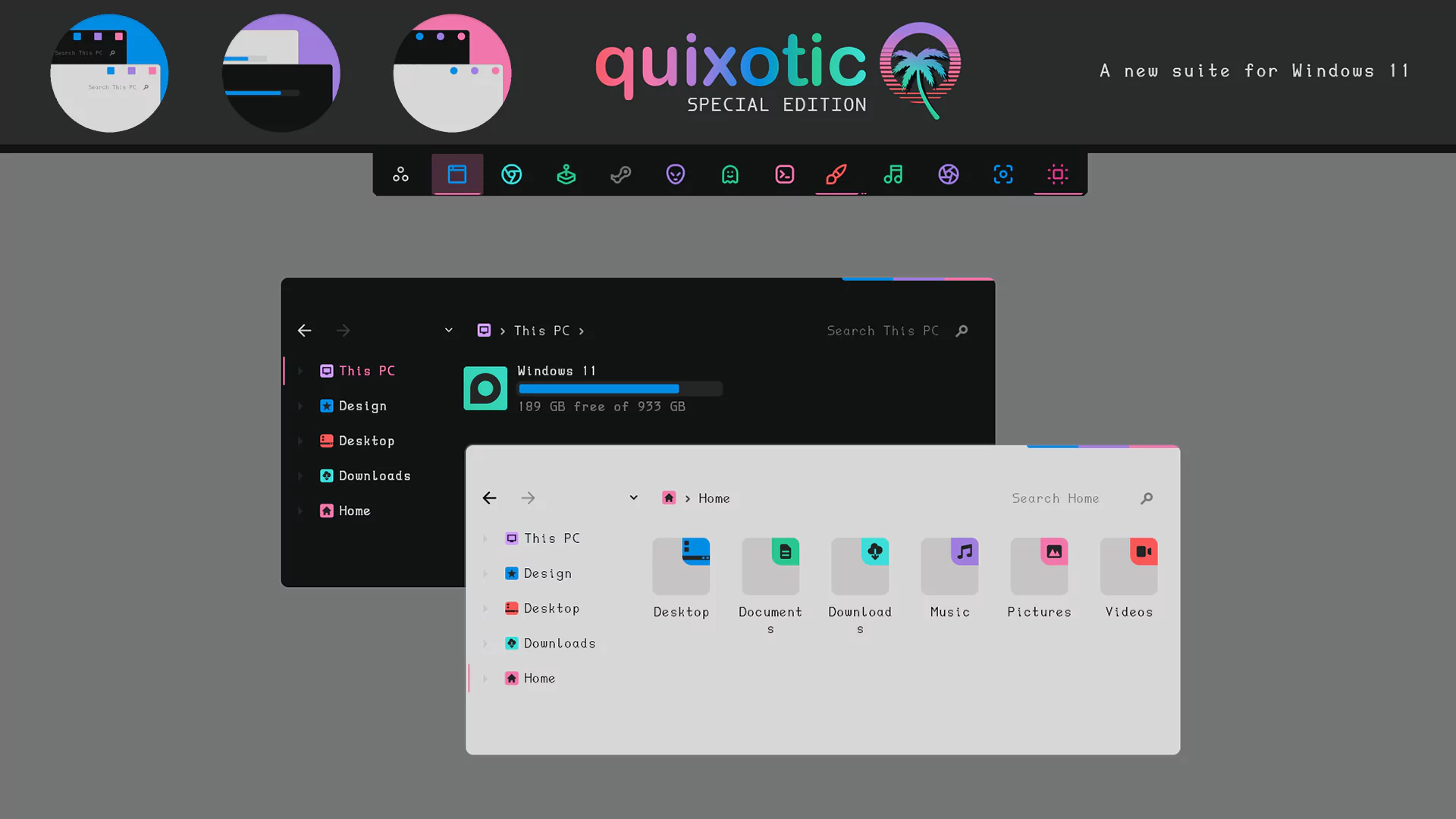 Quixotic SE Theme For Windows 11 — VIN STAR