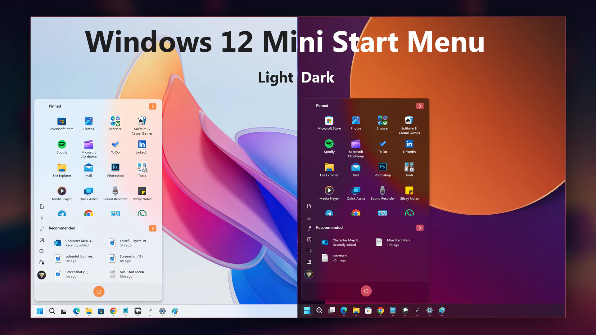 Windows 12 Mini Start Menu » VIN STAR