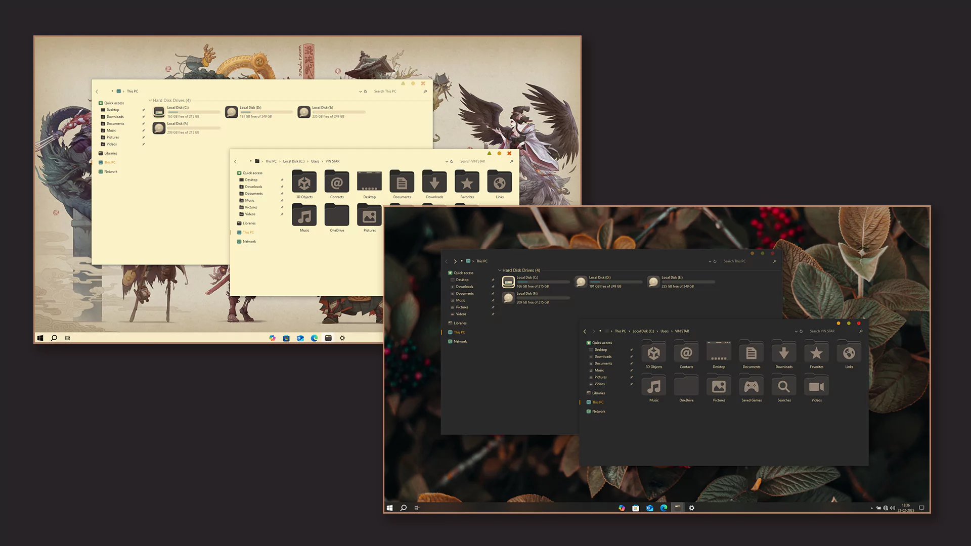 Gruvbox SylEleuth Theme For Windows 11 And 10 — VIN STAR